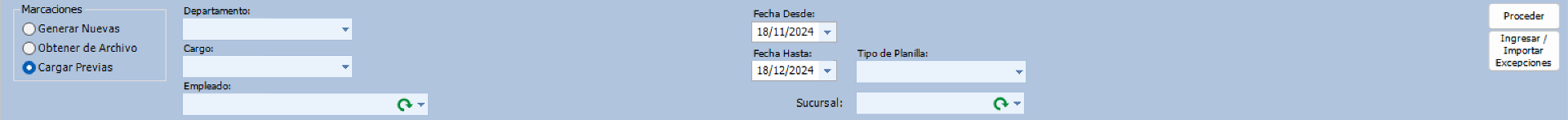 Marcaciones - Brilo ERP Docs